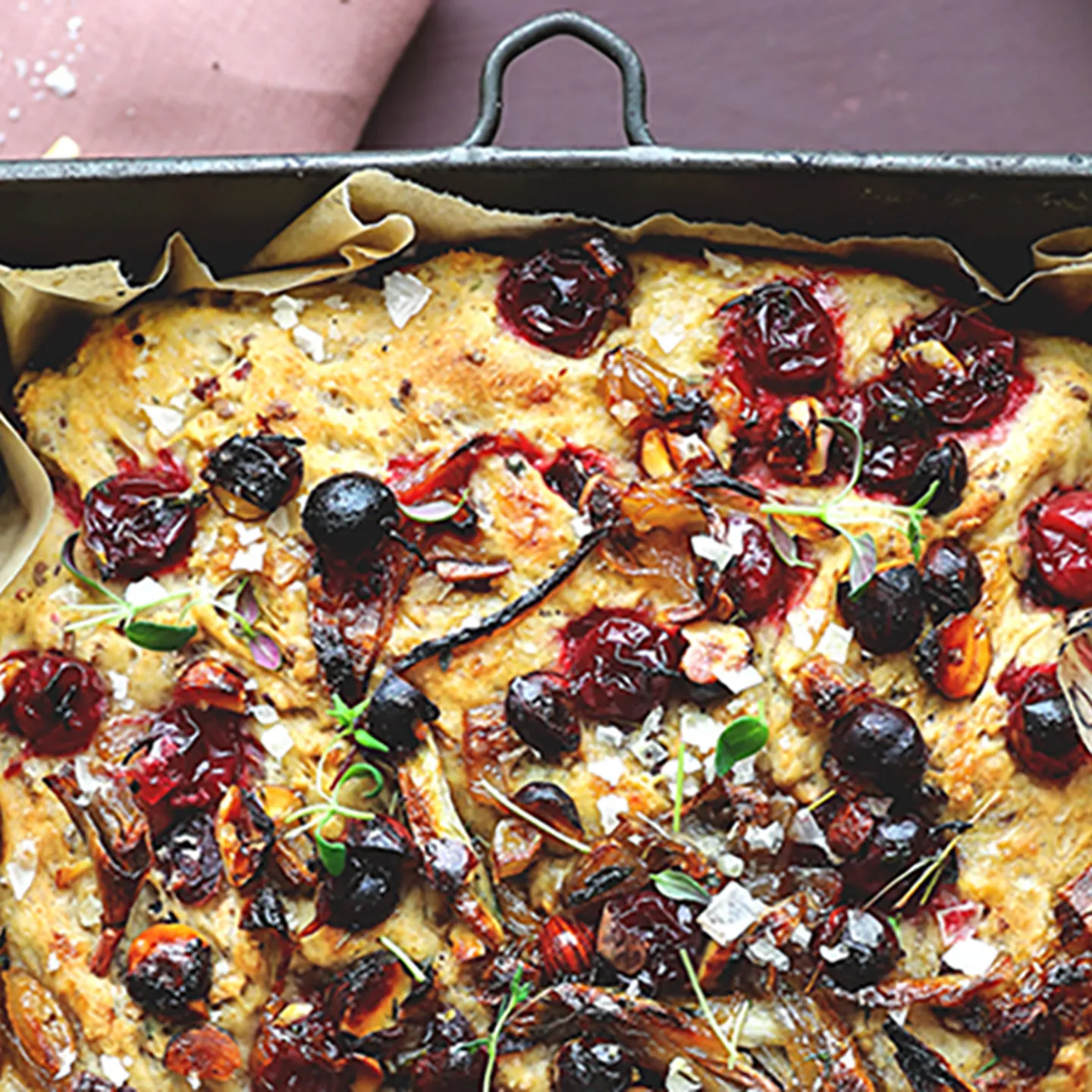 Kaura-karpalofocaccia - Fazer.fi