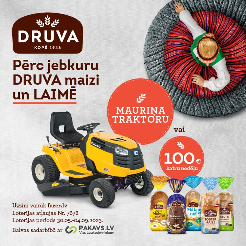 Druvas maize – Paaudzēs mīlēta maize!