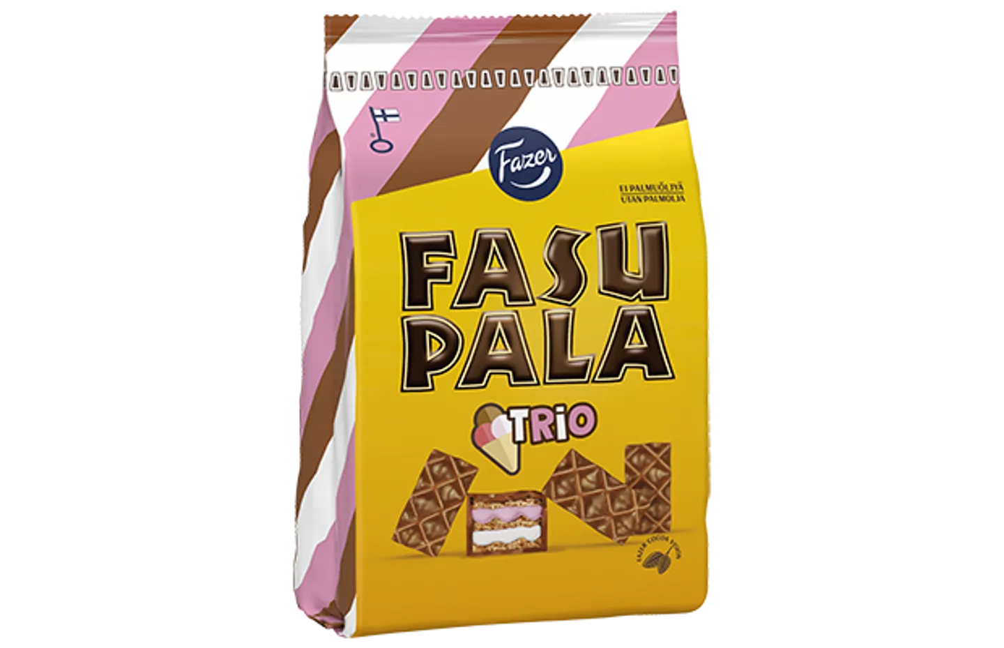 Fasupala Trio vohvelikeksi 355 g - Fazer.fi