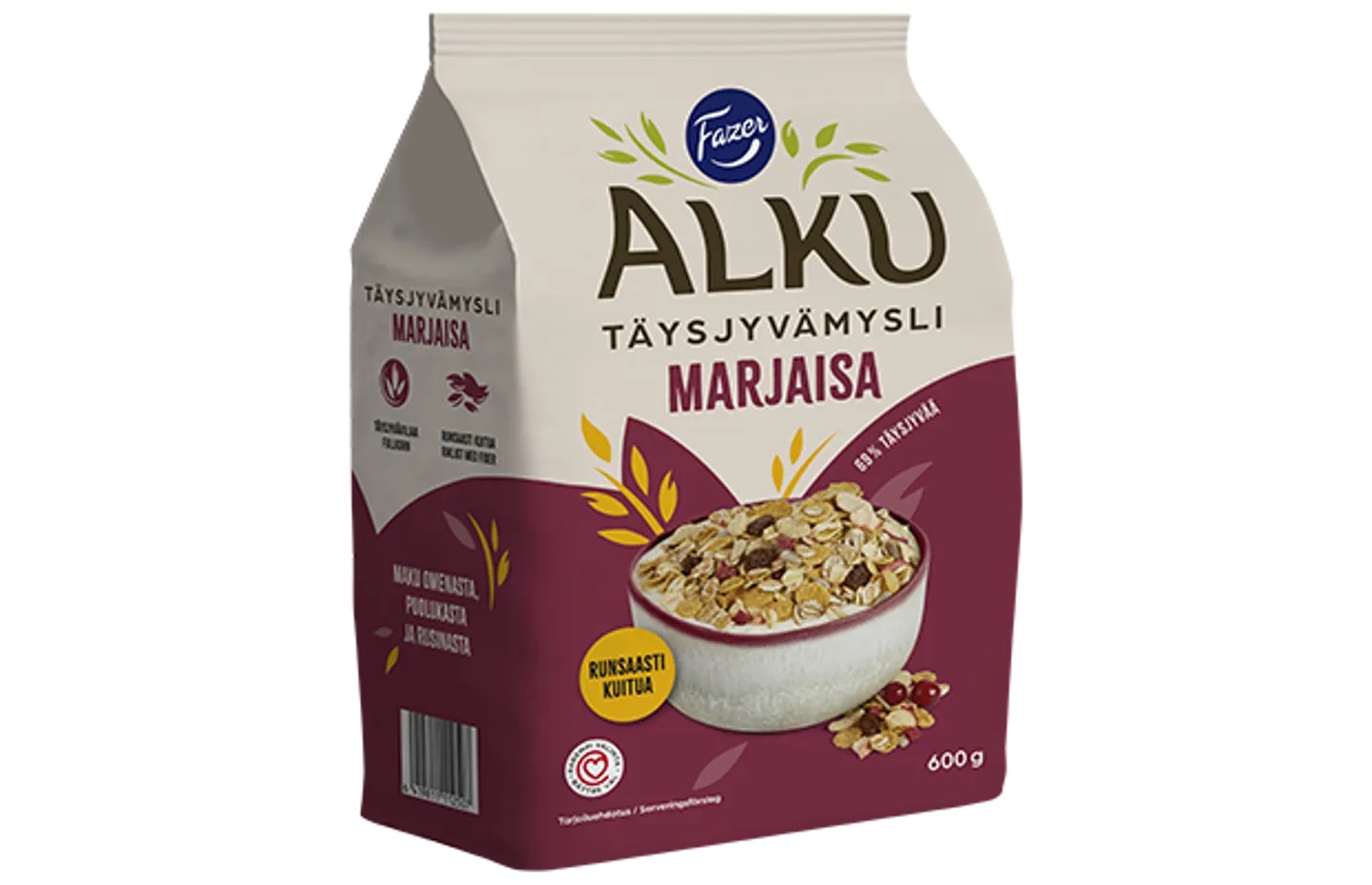 Fazer Alku Marjaisa täysjyvämysli 600 g - Fazer.fi