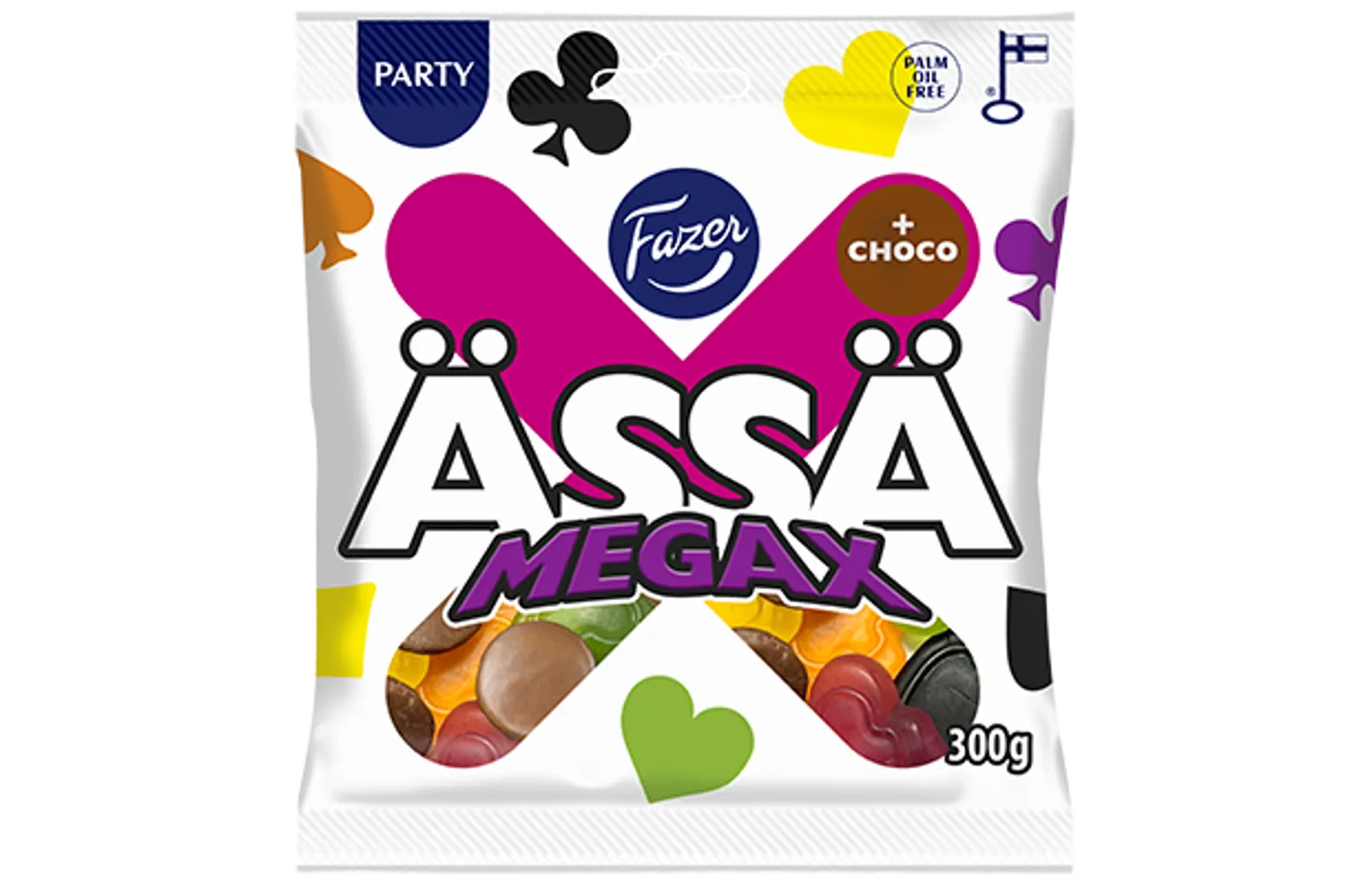 Ässä Megax +choco karkkipussi 300g - Fazer.fi