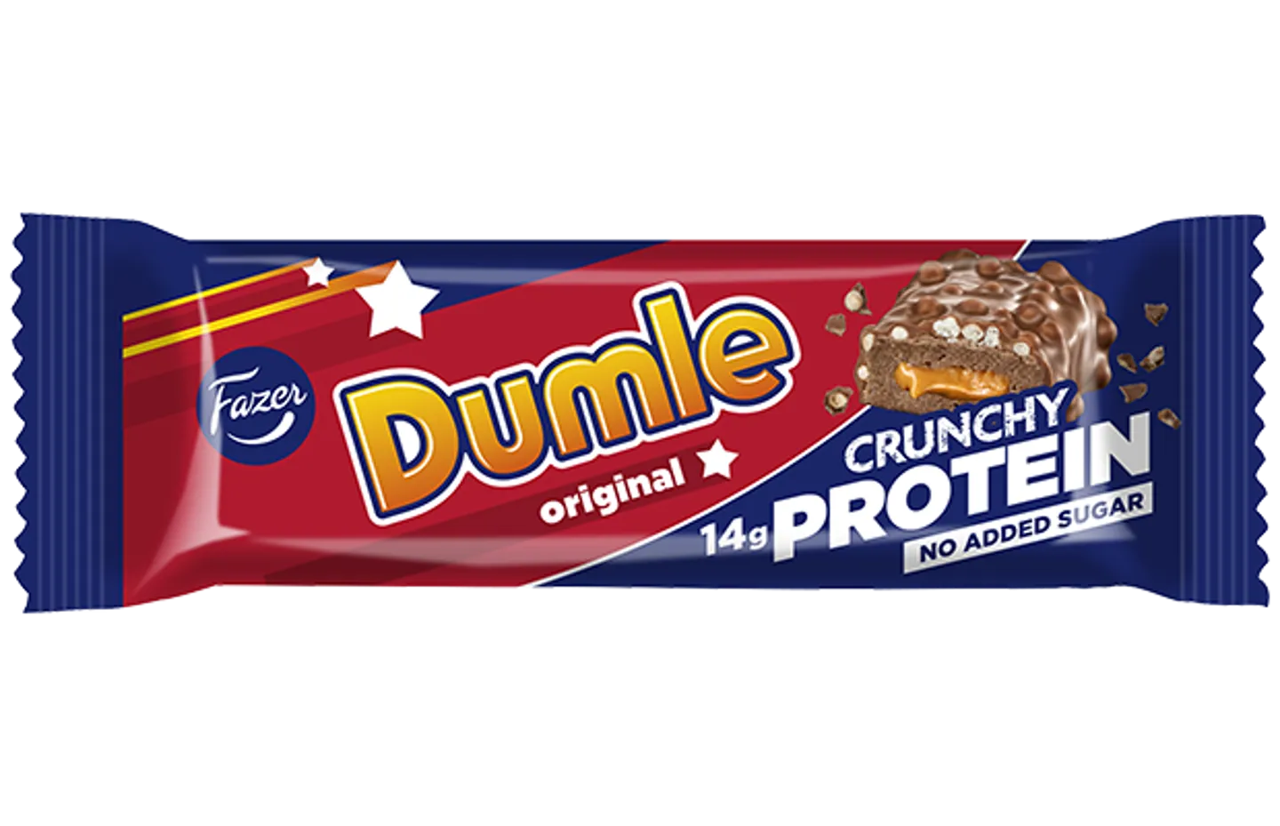 Dumle Crunchy Protein patukka 45g - Fazer.fi