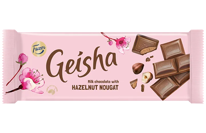 Geisha Milk chocolate with soft hazelnut filling 100 g