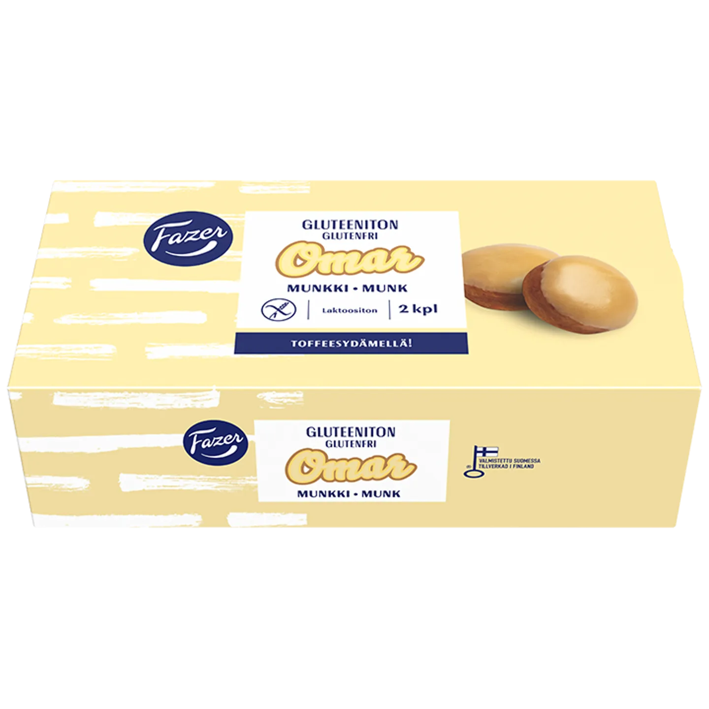 Fazer Gluteeniton Omar-munkki 2kpl 230g, pakaste - Fazer.fi