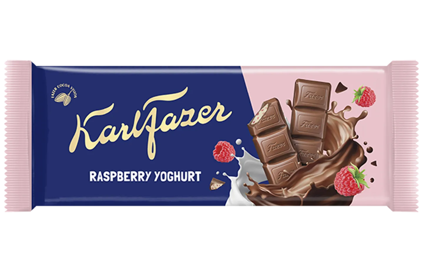 Karl Fazer vadelmajogurtti 100 g - Fazer.fi