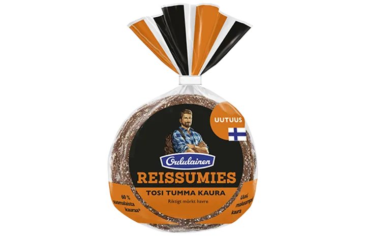 Oululainen Reissumies Tosi Tumma Kaura 4kpl 230g - Fazer.fi