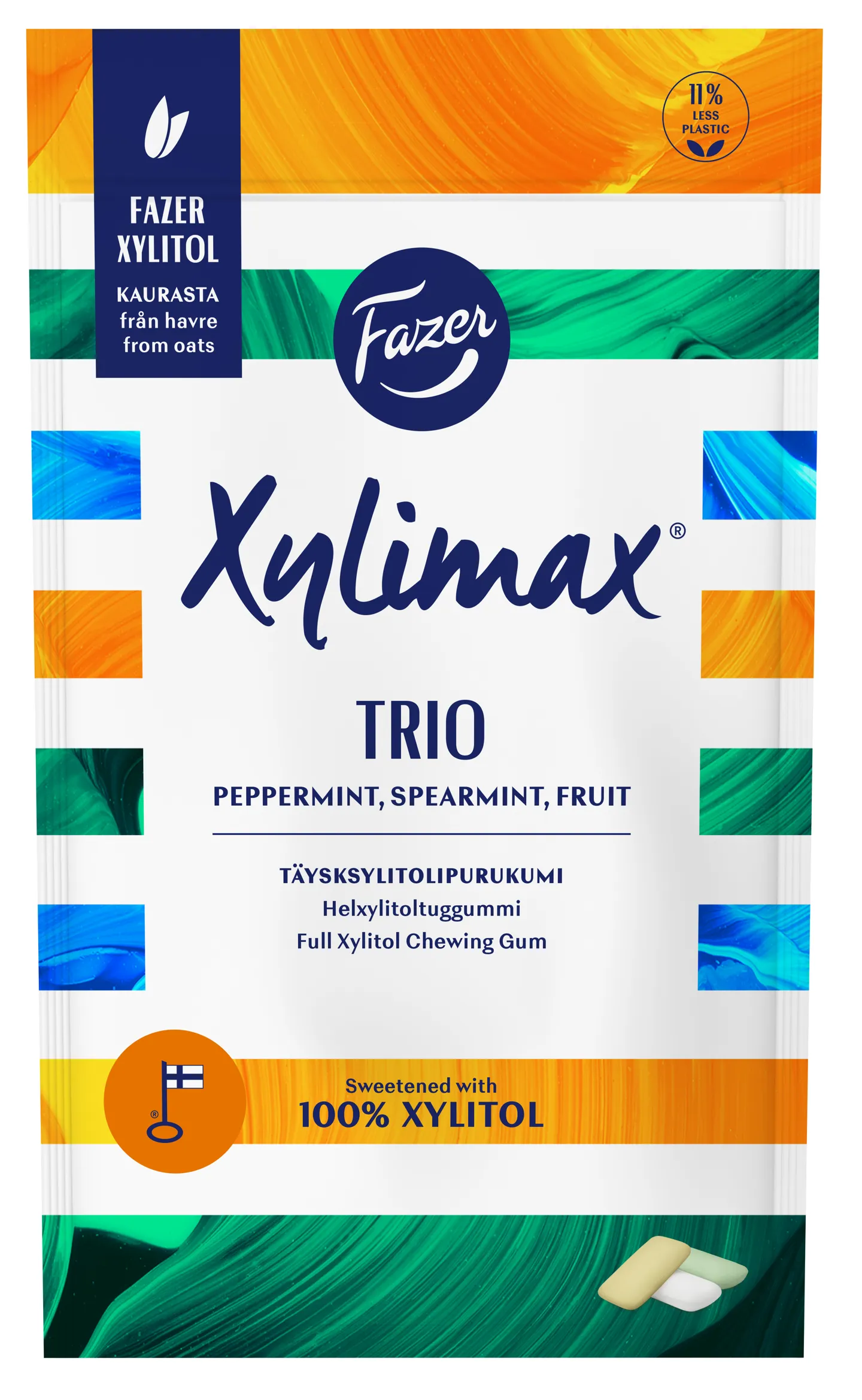 Xylimax Trio täysksylitolipurukumi 130 g - Fazer.fi