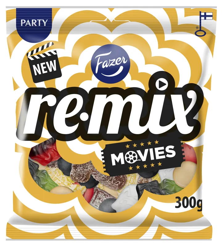 Remix Movies karkkipussi 300g - Fazer.fi