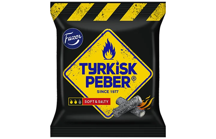 Tyrkisk Peber Soft & Salty liquorice 150 g - Fazer.se